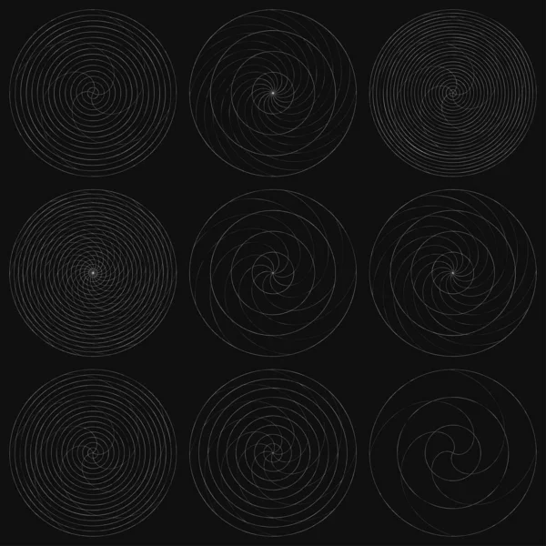 Disappearing circles imágenes de stock de arte vectorial | Depositphotos