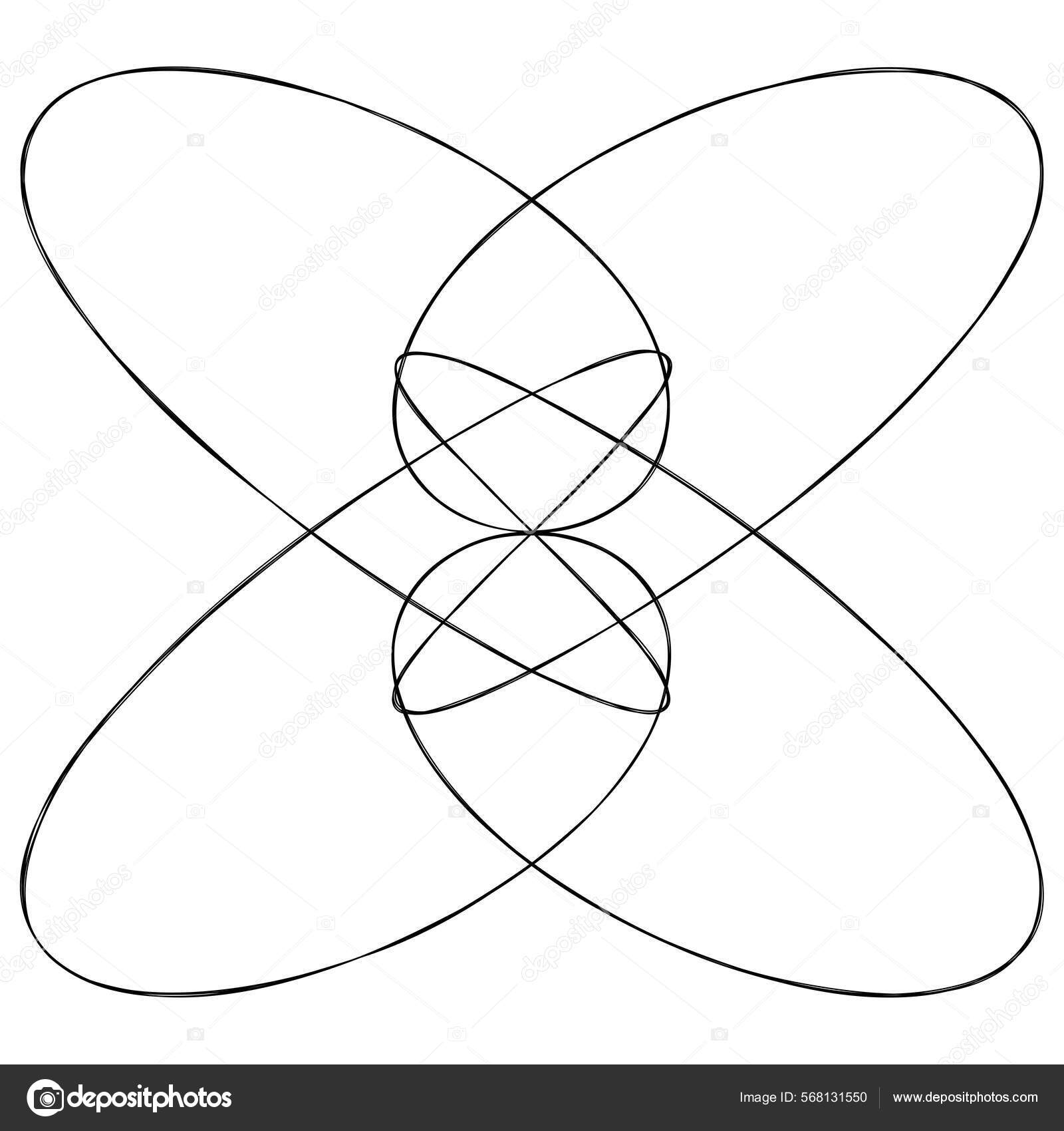 Abstract Line Drawing Line Art Formation Structure Vector de stock por ...