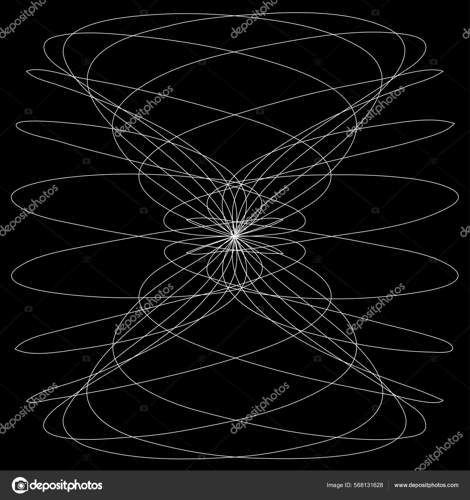 Abstract Line Drawing Line Art Formation Structure Stock Vector by ...
