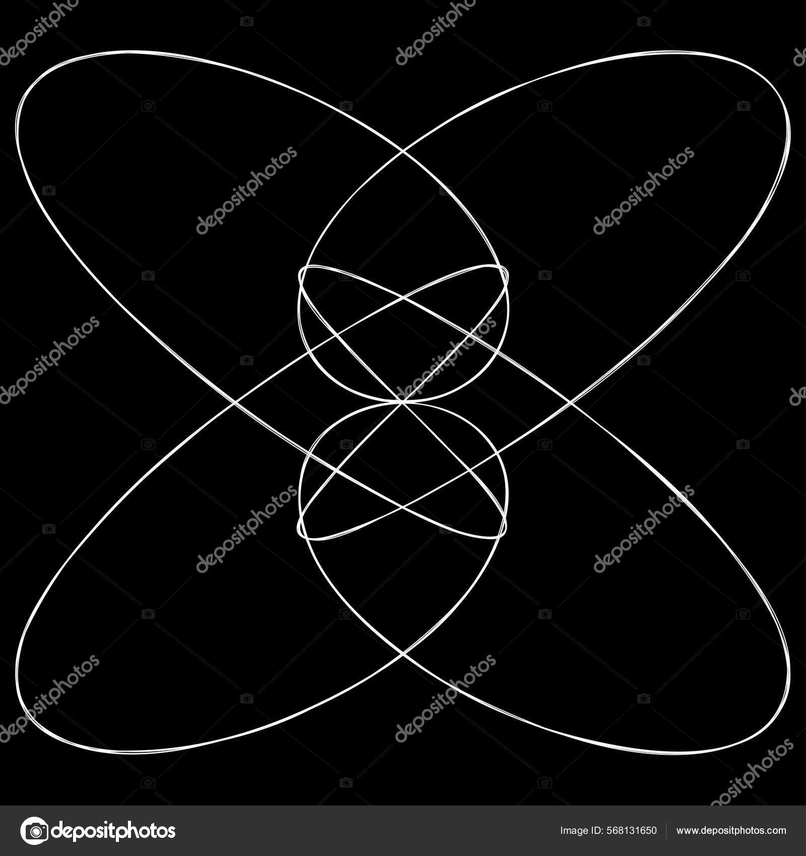 Abstract Line Drawing Line Art Formation Structure Stock Vector by ...