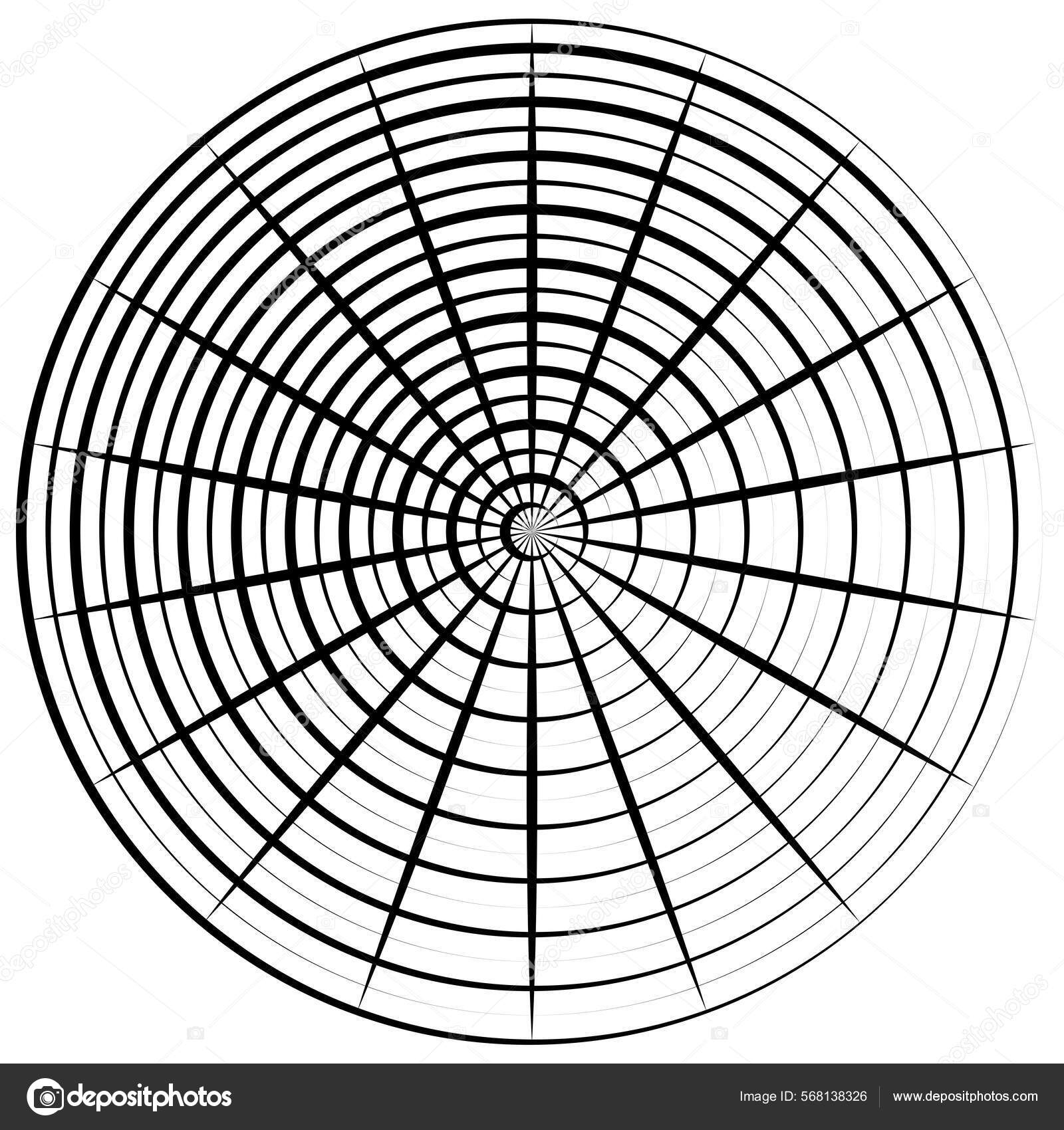 Converging Radial Circular Lines Element Stock Vector by ©vectorguy ...