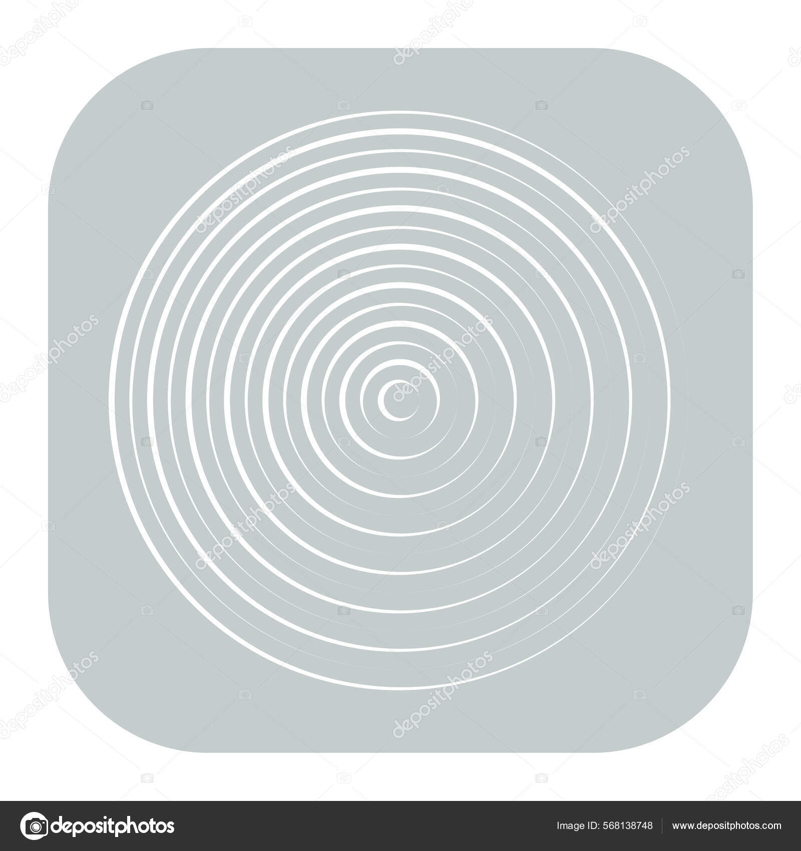 Converging Radial Circular Lines Element Stock Vector Image by ...