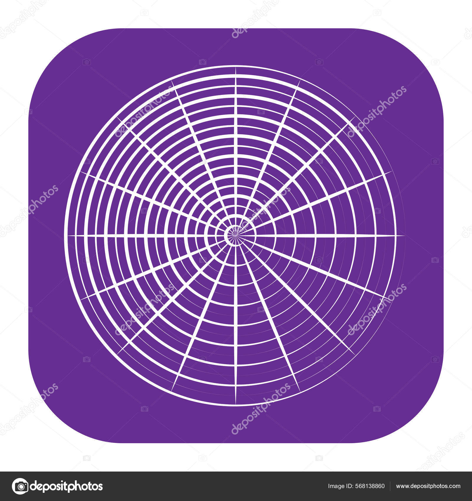 Converging Radial Circular Lines Element Stock Vector Image by ...