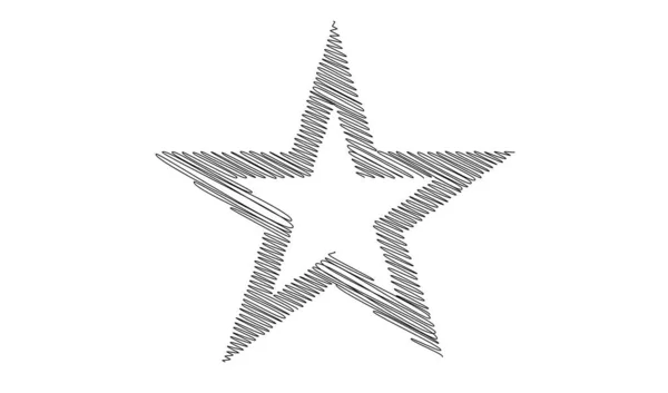 Drawn Sketch Star Line Drawing Star Element Stock Vector Image by ...