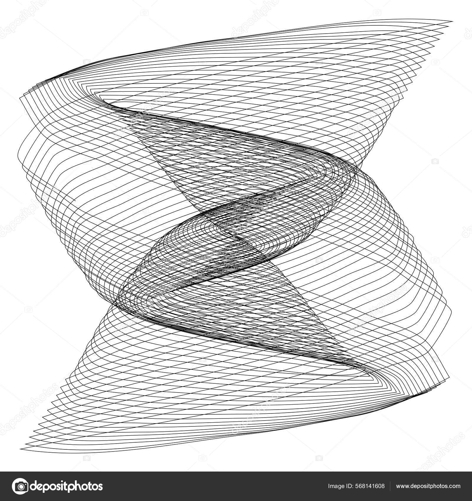 Abstract Line Art Drawing Element Stock Vector by ©vectorguy 568141608