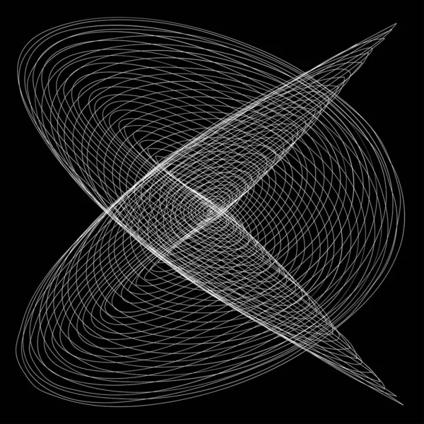 Abstract Line Drawing Line Art Formation Structure Stock Vector by ...