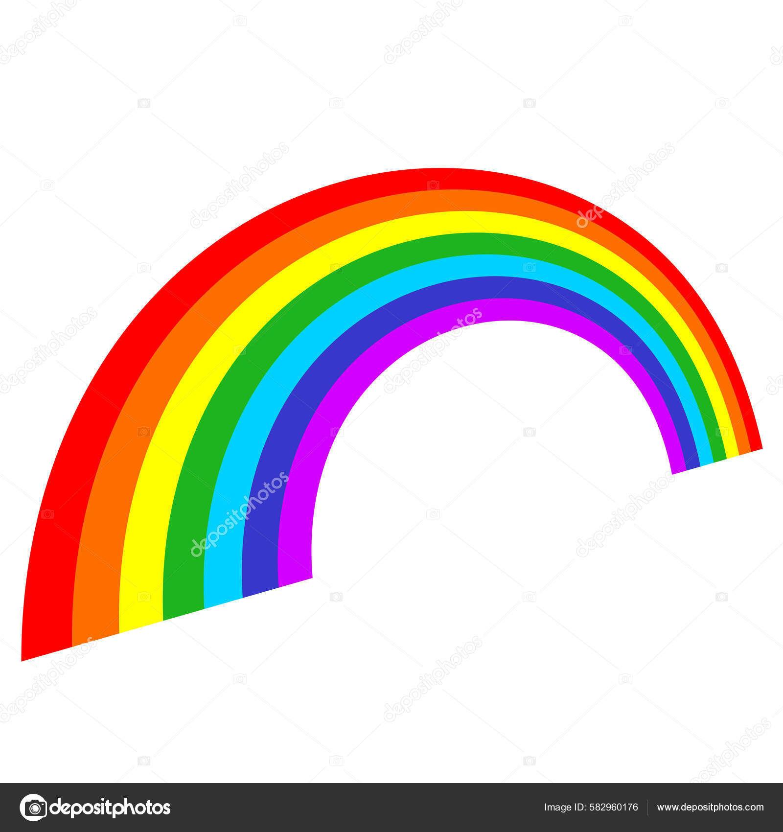Rainbow Graphic Element Shape Vector Illustration Stock Vector Image by ...