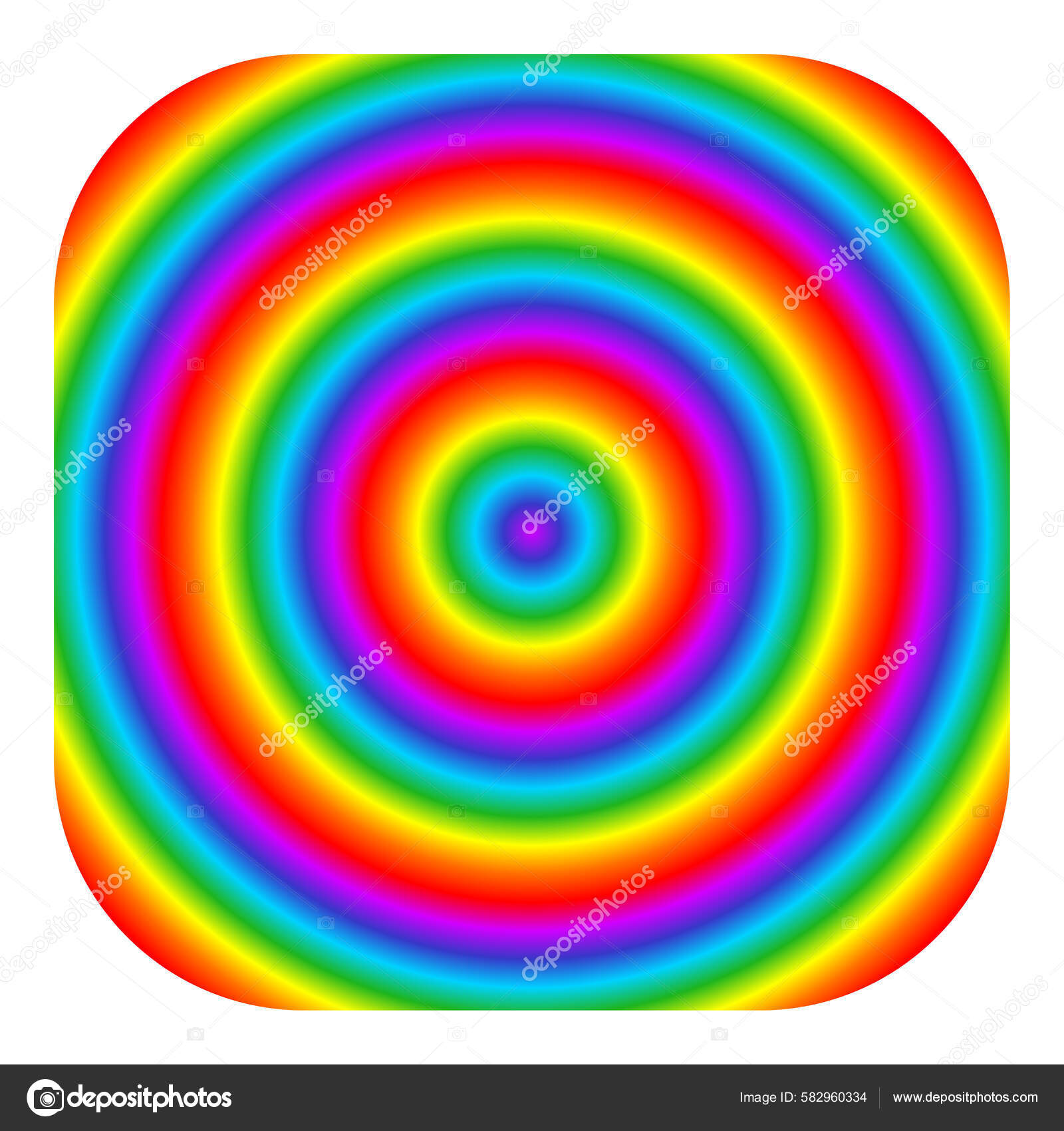 Rainbow Graphic Element Shape Vector Illustration Stock Vector by ...