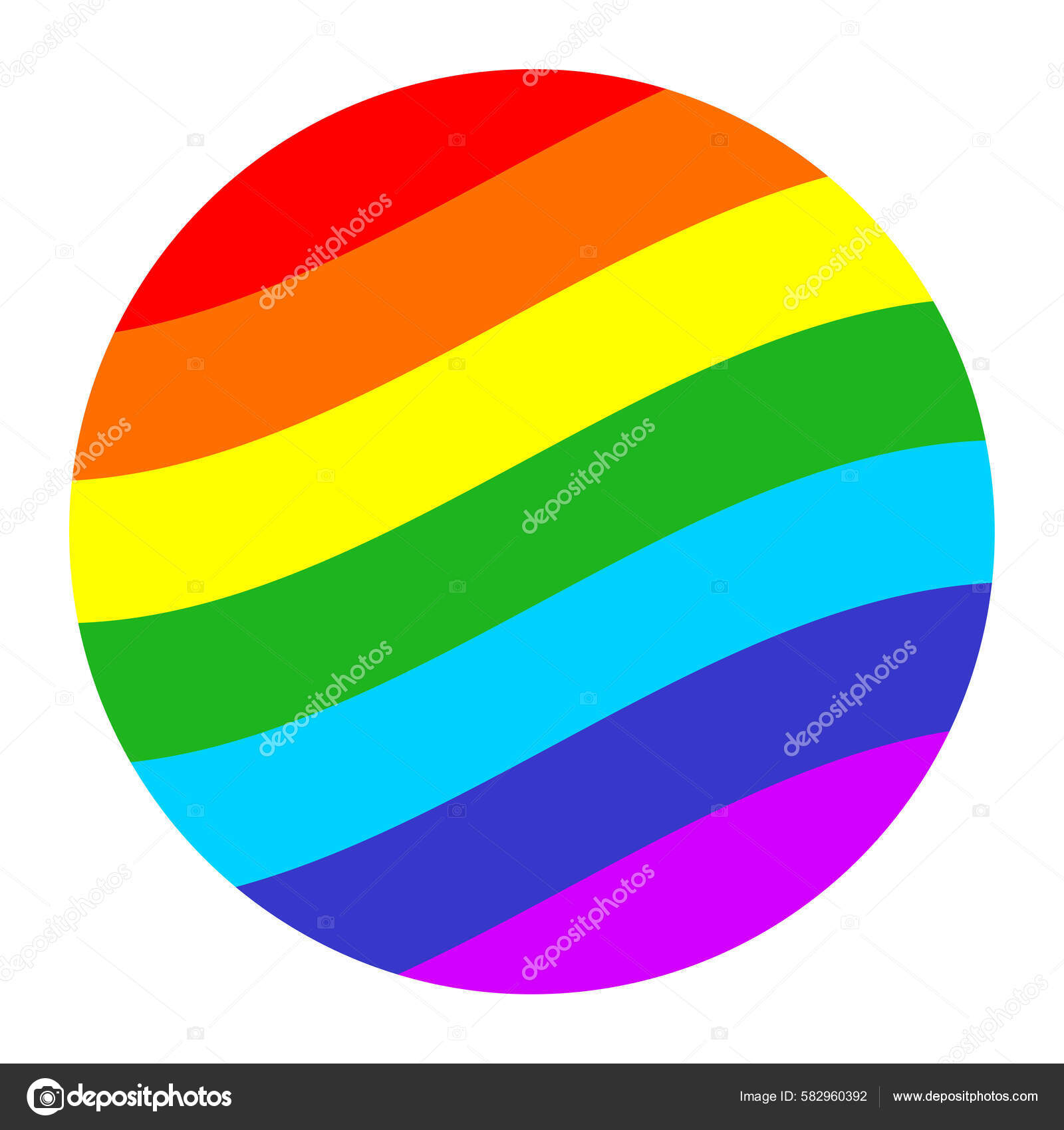 Rainbow Graphic Element Shape Vector Illustration Stock Vector Image by ...