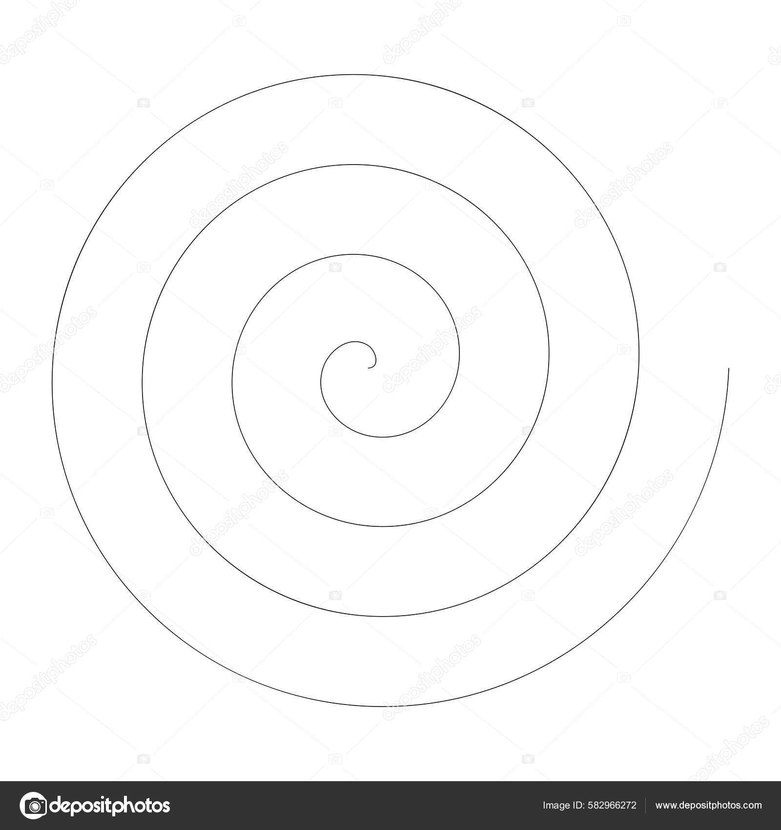 Image vectorielle Spiral Swirl Twirl Shape Element Vector Illustration ...