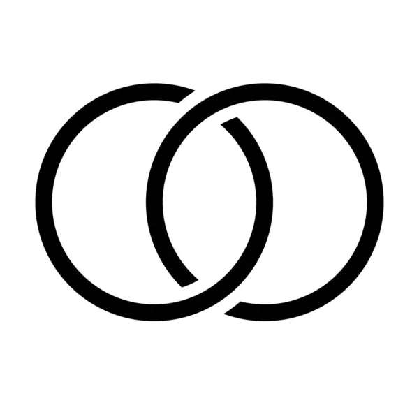 Interlace Interlocking Circles Rings Element Stock Vector by ©vectorguy ...