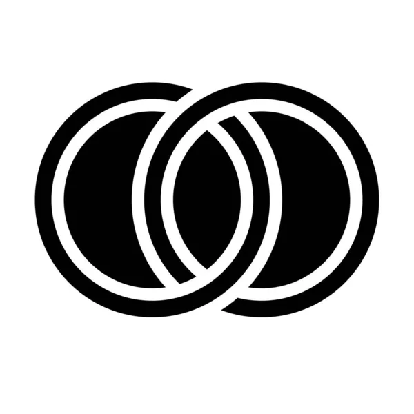 Interlace Interlocking Circles Rings Element Stock Vector by ©vectorguy ...