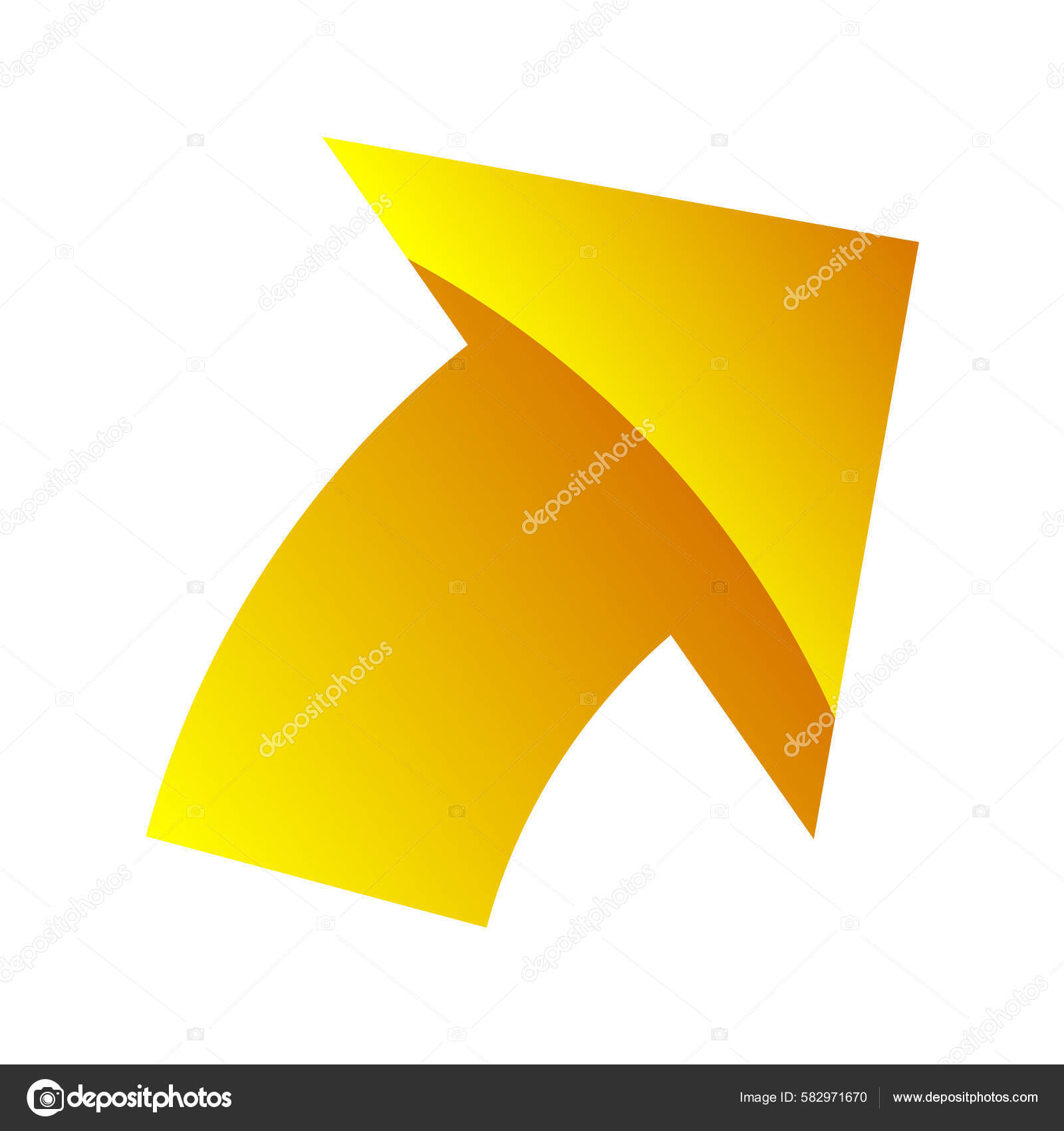 Circular Arrow Pointer Cursor Shape Element Stock Vector Image by ...