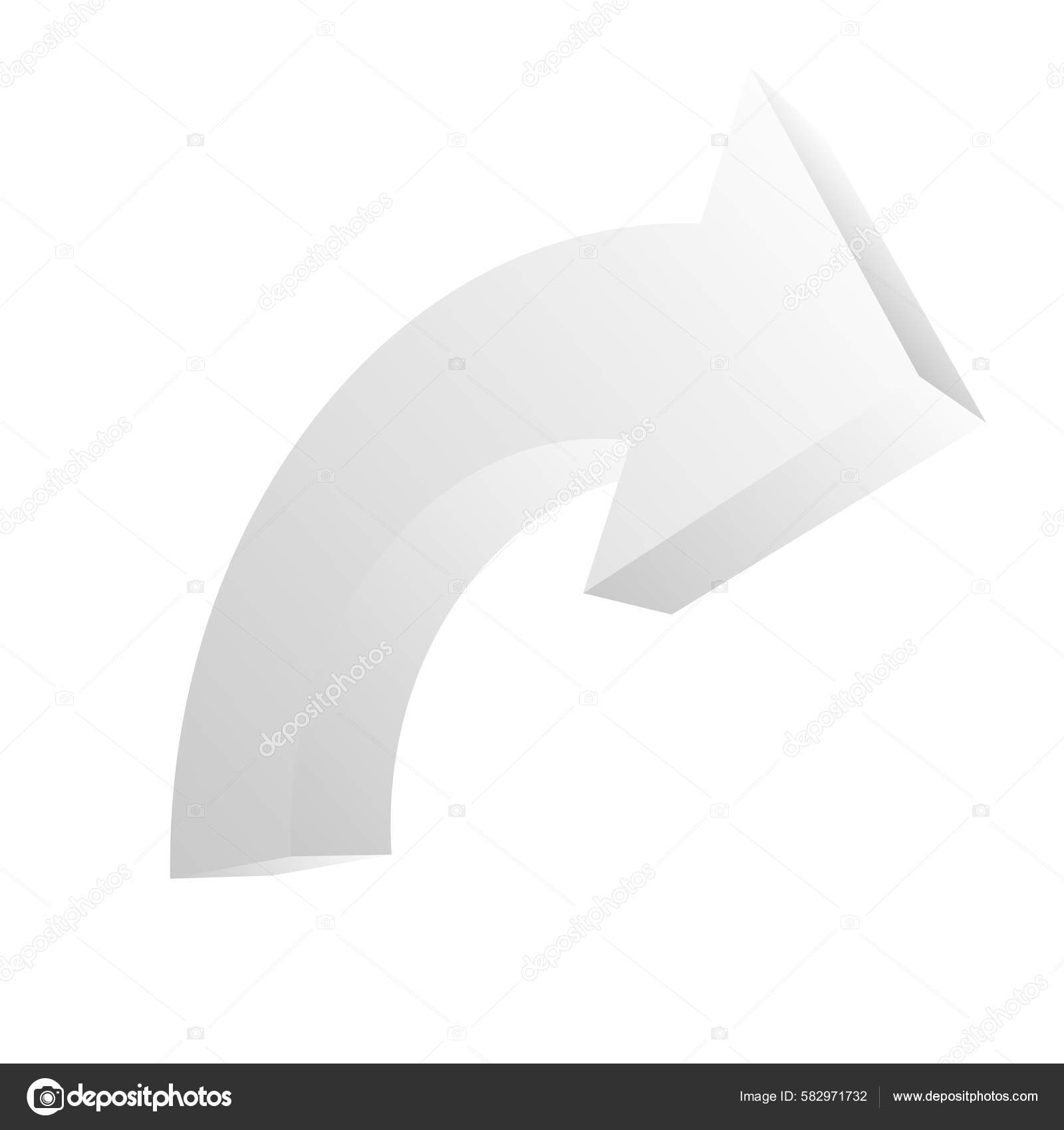 Circular Arrow Pointer Shape Element Stock Vector by ©vectorguy 582971732