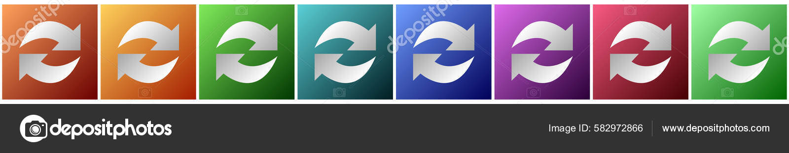 Swap Exchange Rotation Arrows Icon Stock Vector Illustration Clip Art ...