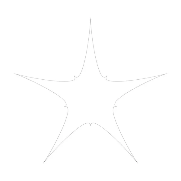Drawn Sketch Star Line Drawing Star Element Stock Vector by ©vectorguy ...