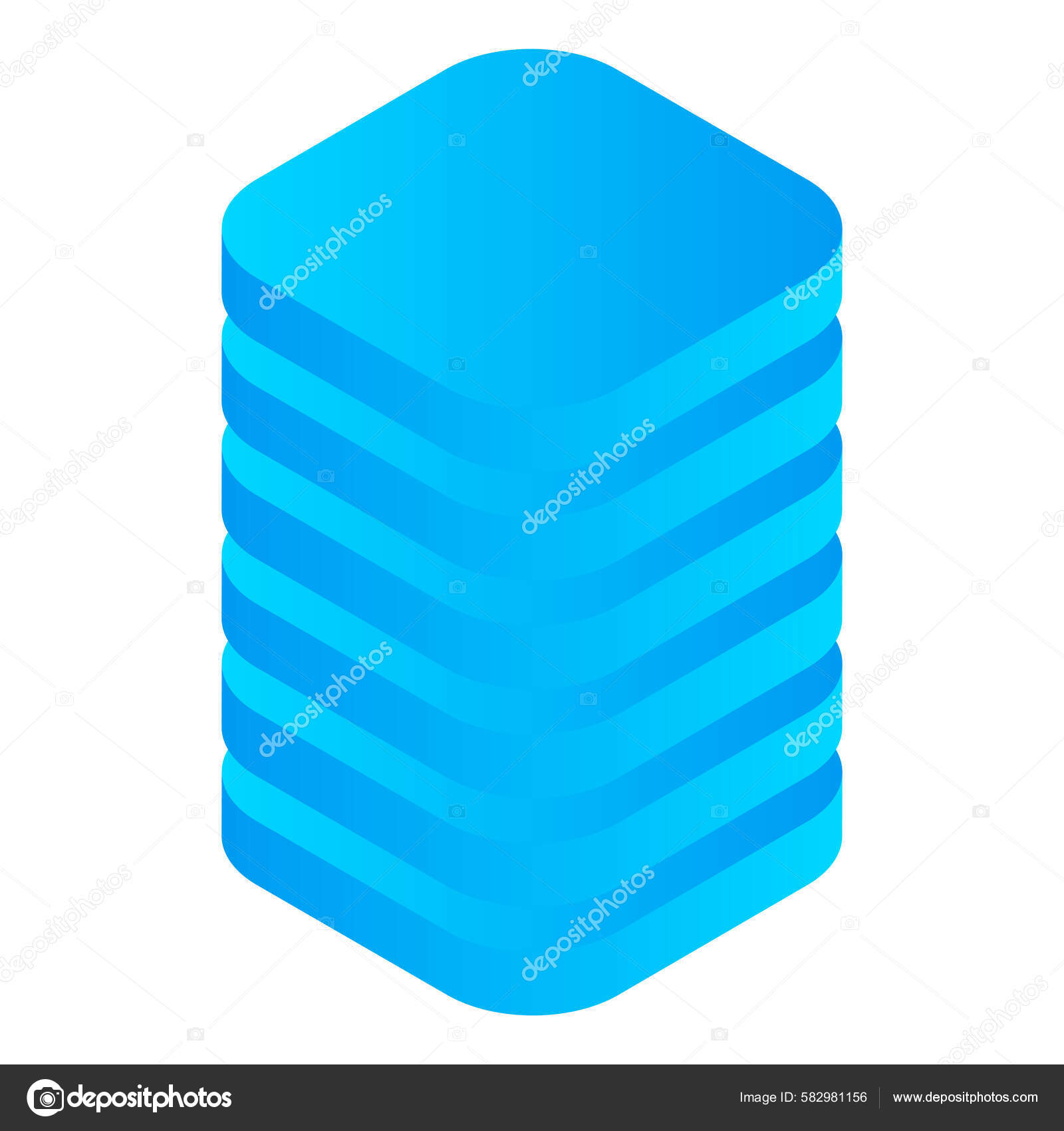 Tower Hdd Cylinder Rack Icon Mainframe Server Symbol Vector de stock ...