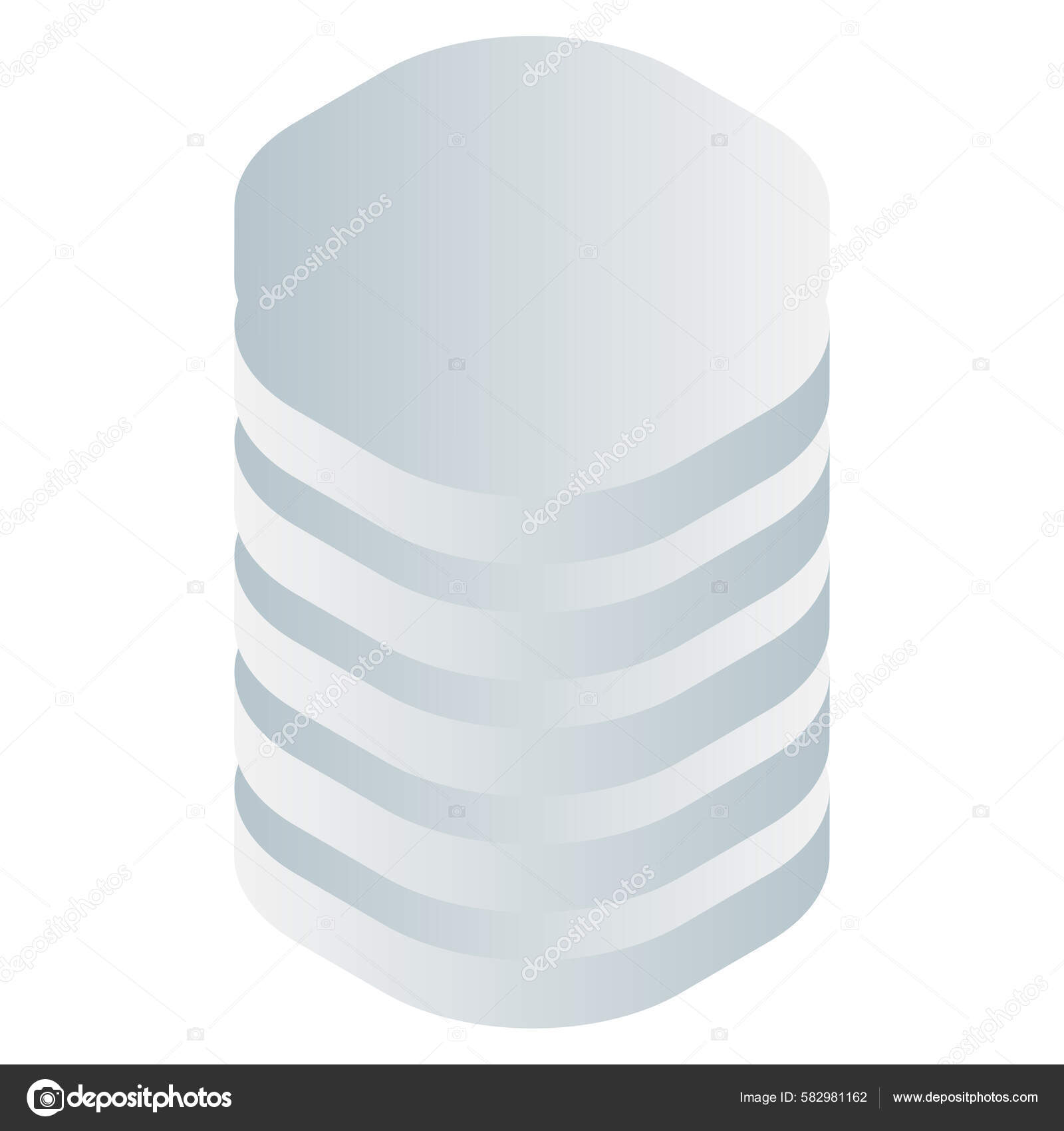 Tower Hdd Cylinder Rack Icon Mainframe Server Symbol Vector de stock ...