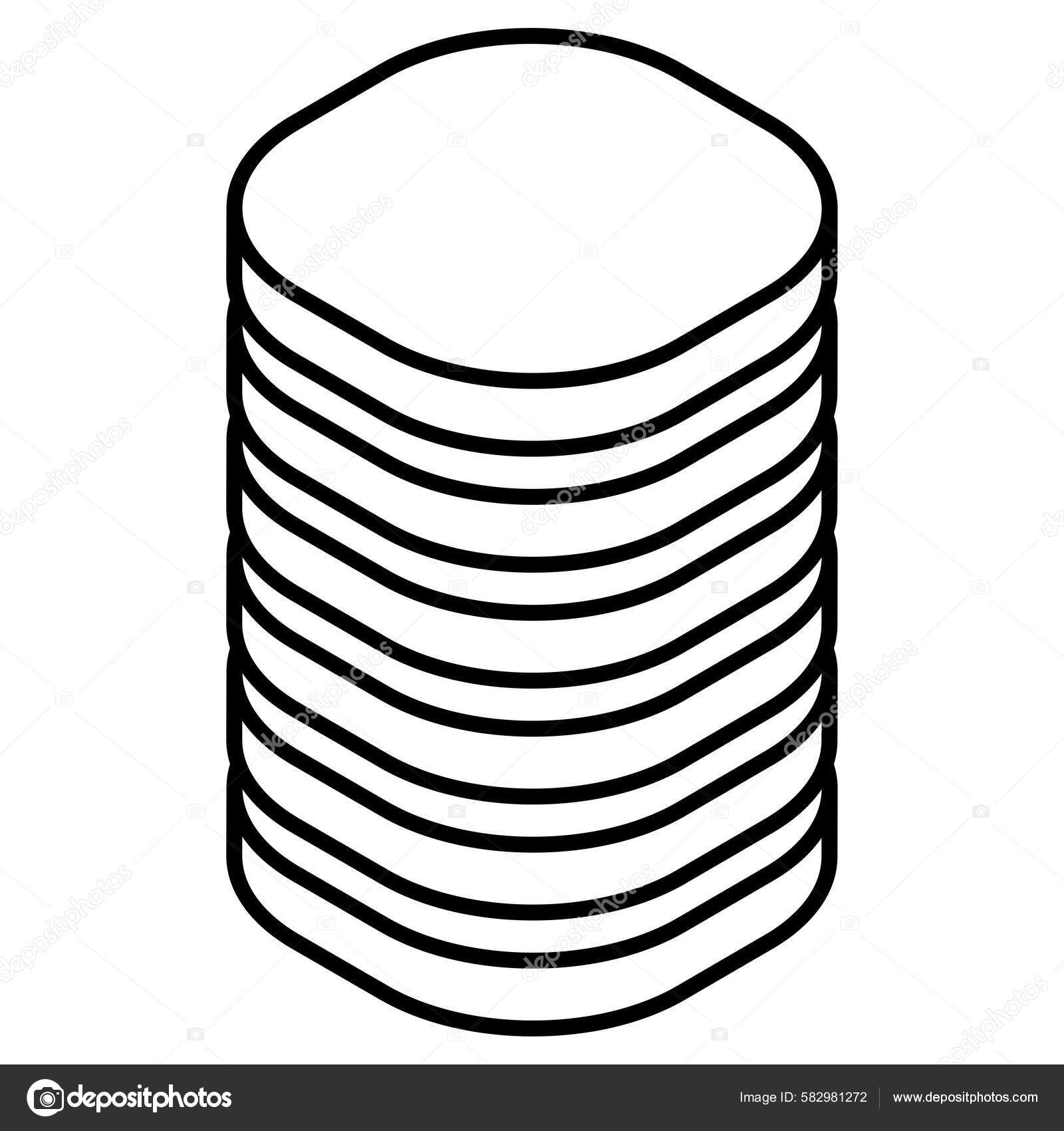Tower Hdd Cylinder Rack Icon Mainframe Server Symbol Vector de stock ...