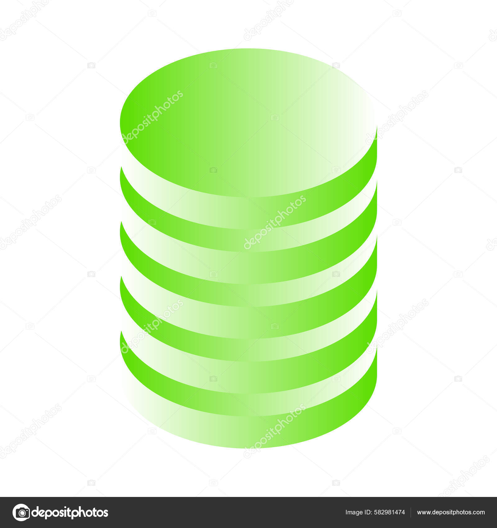 Tower Hdd Cylinder Rack Icon Mainframe Server Symbol Stock Vector by ...