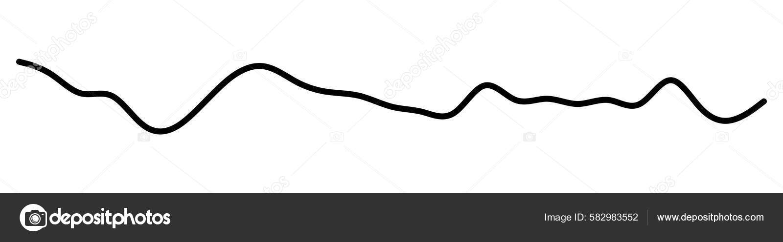 Wavy Waving Line Vector Element Stock Vector Illustration Clip Art ...