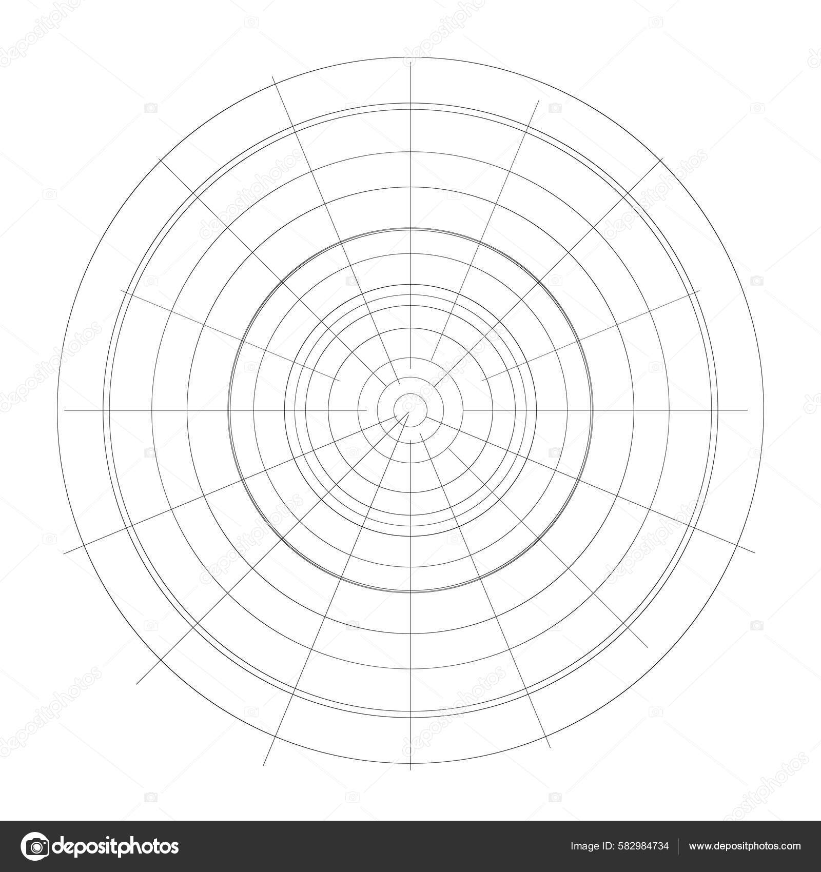 Radial Radiating Concentric Lines Circle Vector Shape Element Stock Vector by ©vectorguy 582984734