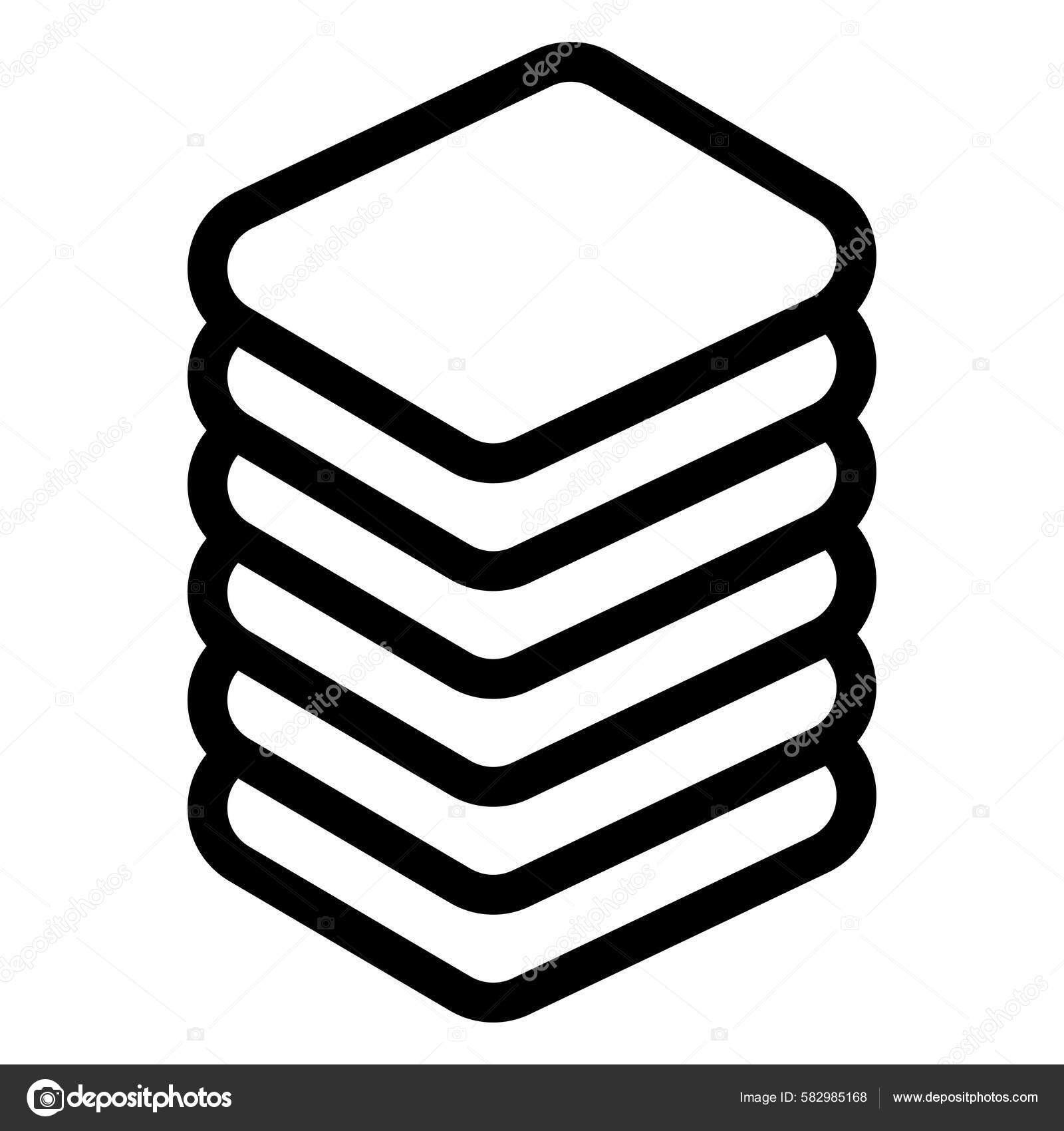 Tower Hdd Cylinder Rack Icon Mainframe Server Symbol Stock Vector by ...