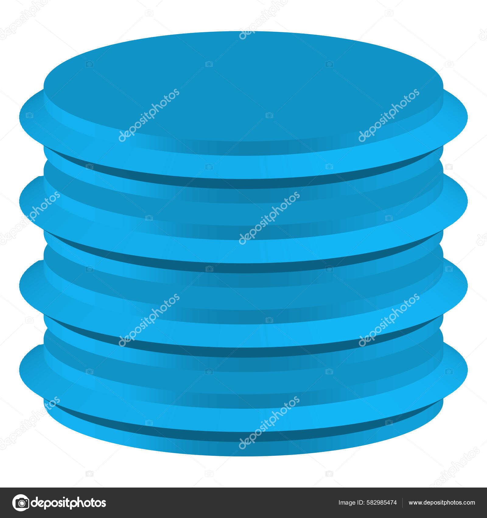 Tower Hdd Cylinder Rack Icon Mainframe Server Symbol Stock Vector by ...