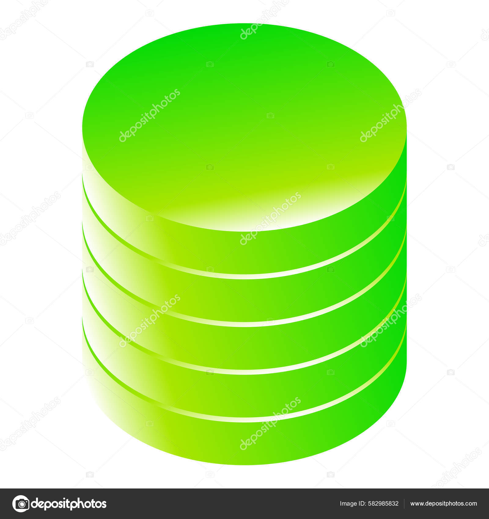 Tower Hdd Cylinder Rack Icon Mainframe Server Symbol Stock Vector Image ...