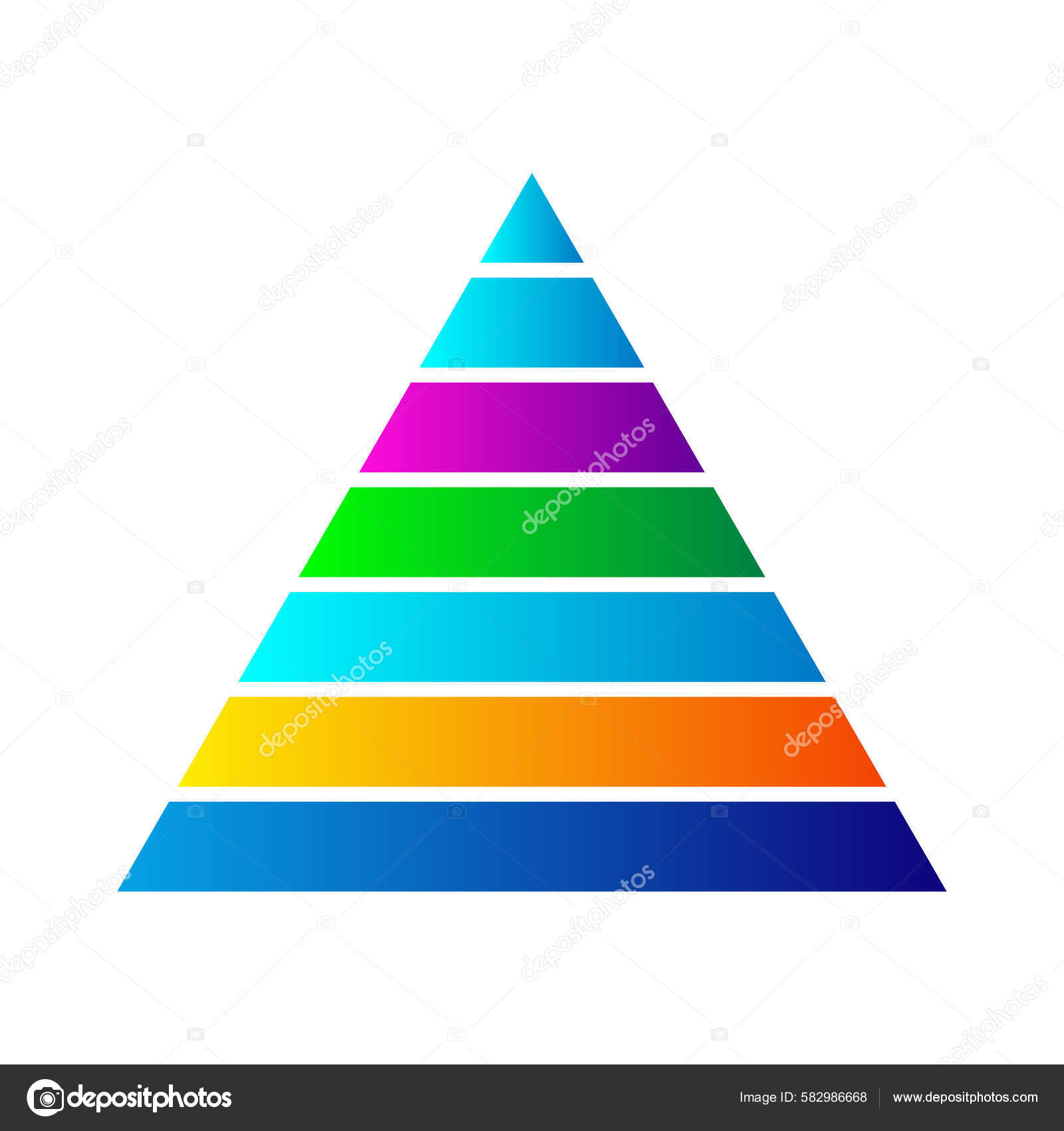 Triangle Pyramid Chart Graph Icon Series Stock Vector by ©vectorguy ...