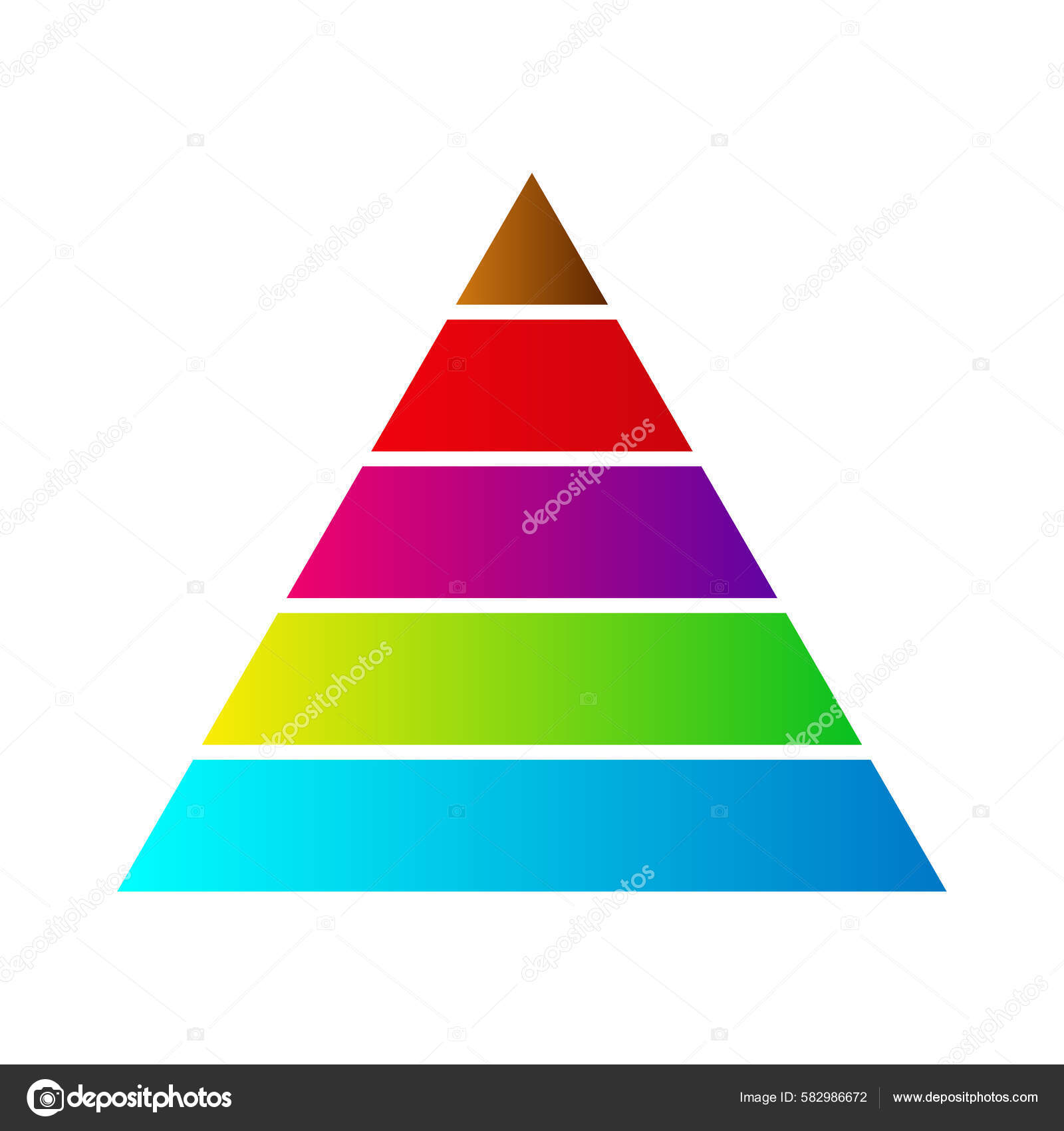 Triangle Pyramid Chart Graph Icon Series Vector de stock por ©vectorguy ...