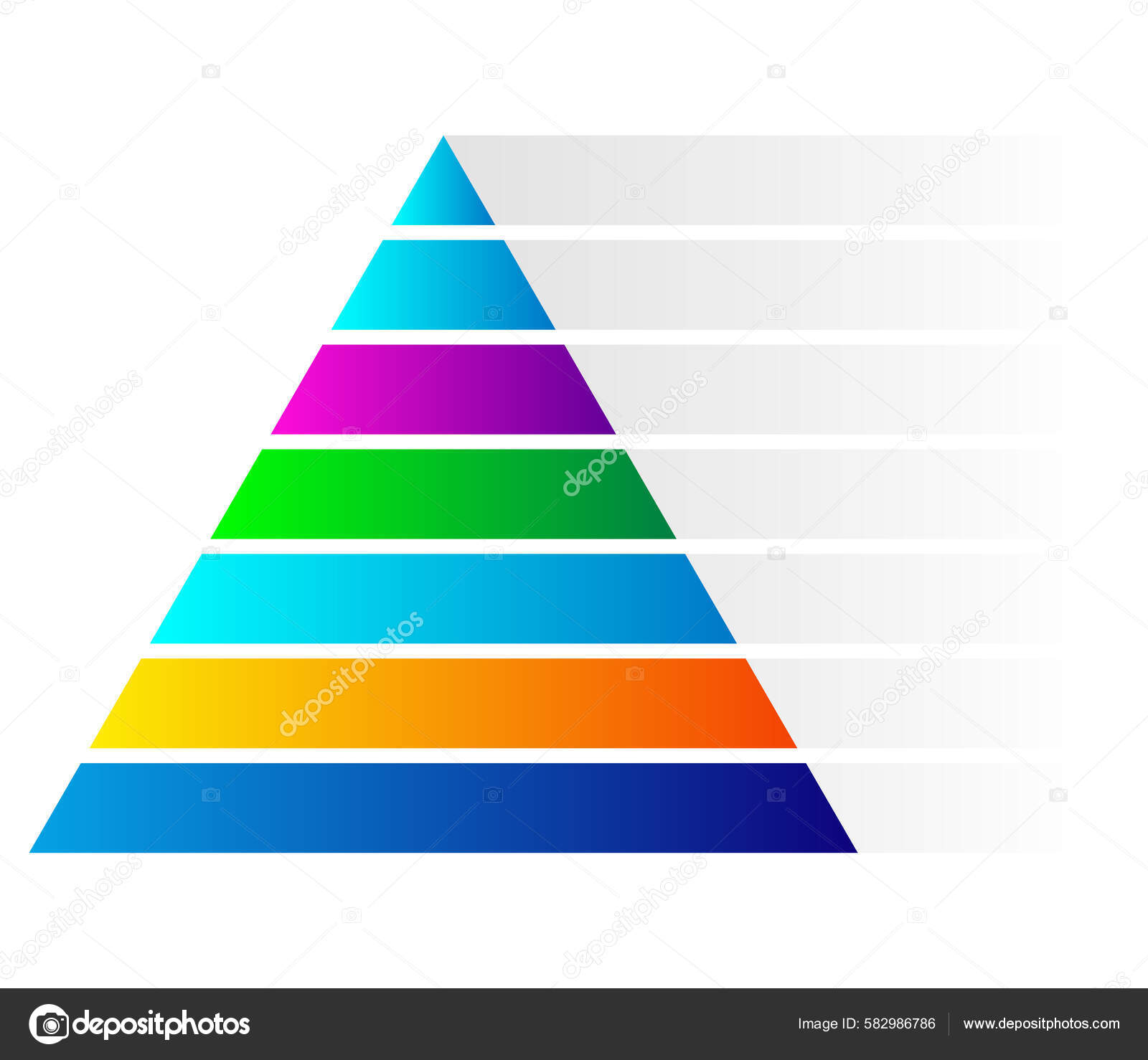 Triangle Pyramid Chart Graph Icon Series Stock Vector By ©vectorguy 582986786