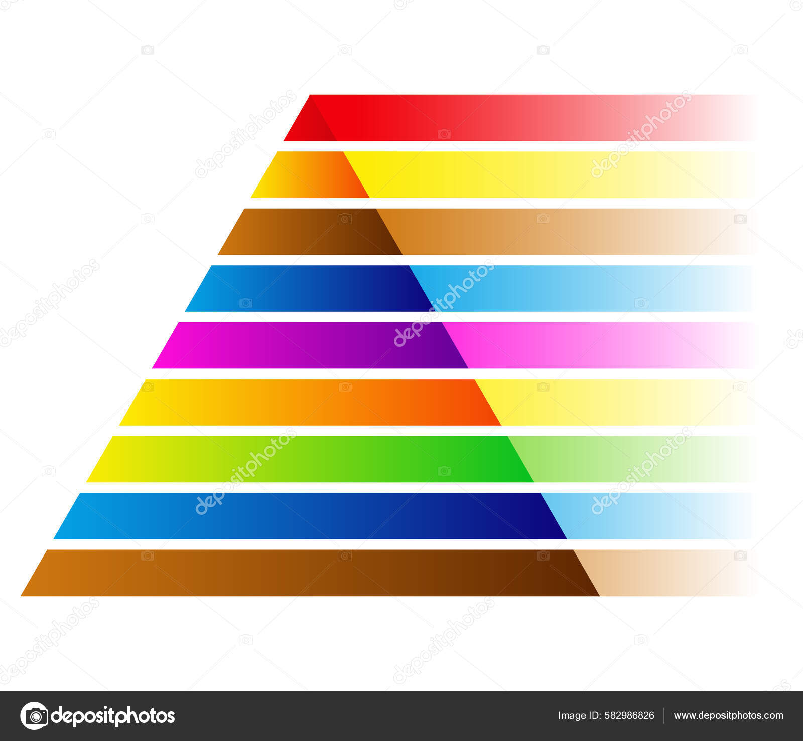 Triangle Pyramid Chart Graph Icon Series Stock Vector by ©vectorguy ...