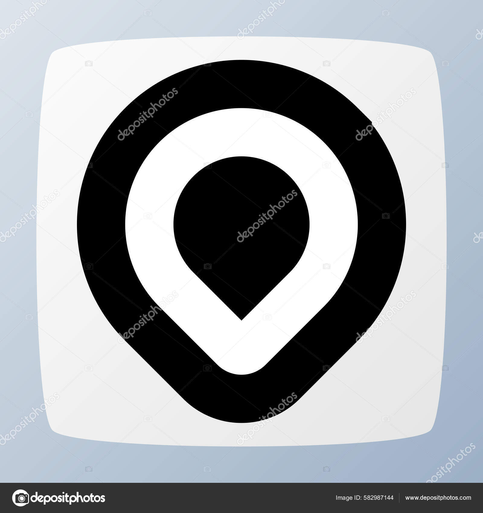 Map Marker Map Pin Location Address Icon Vector Illustration Stock ...