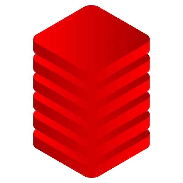 Tower Hdd Cylinder Rack Icon Mainframe Server Symbol Stock Vector Image ...