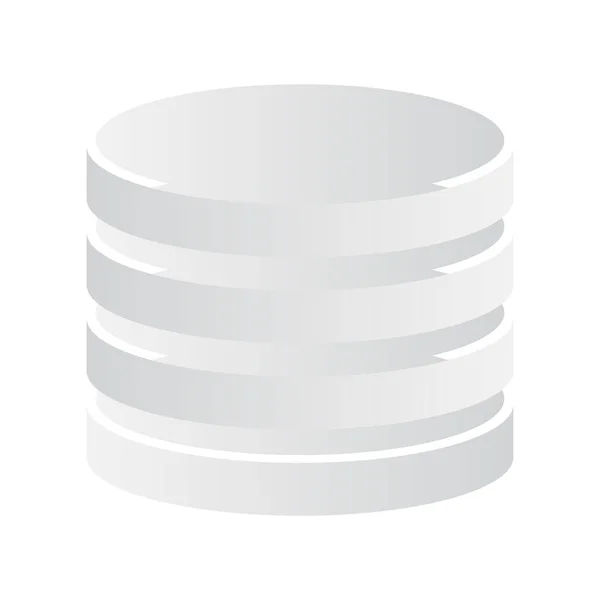 Tower Hdd Cylinder Rack Icon Mainframe Server Symbol Stock Vector by ...