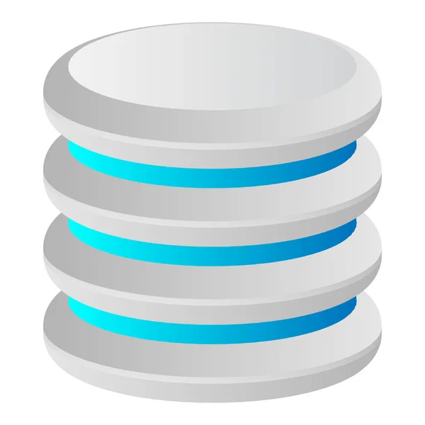 Tower Hdd Cylinder Rack Icon Mainframe Server Symbol Stock Vector by ...