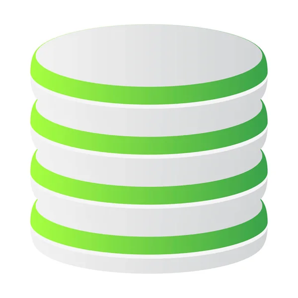 Tower Hdd Cylinder Rack Icon Mainframe Server Symbol Stock Vector by ...