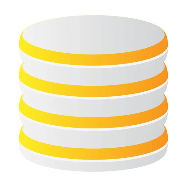 Tower Hdd Cylinder Rack Icon Mainframe Server Symbol Stock Vector by ...