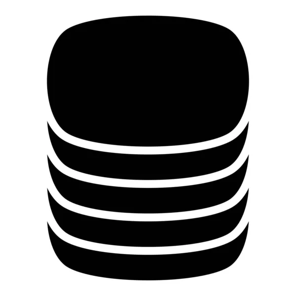 Tower Hdd Cylinder Rack Icon Mainframe Server Symbol Stock Vector by ...