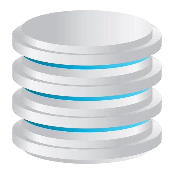 Tower Hdd Cylinder Rack Icon Mainframe Server Symbol Stock Vector by ...