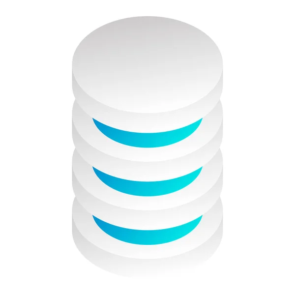 Tower Hdd Cylinder Rack Icon Mainframe Server Symbol Stock Vector by ...