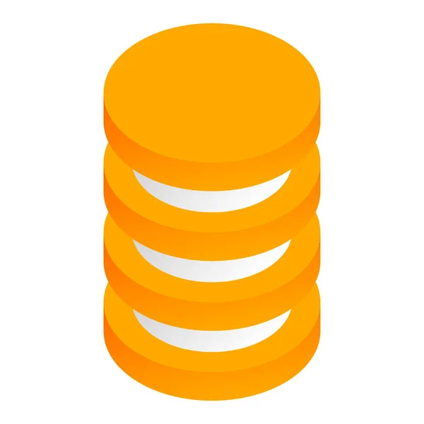 Tower Hdd Cylinder Rack Icon Mainframe Server Symbol Stock Vector Image ...