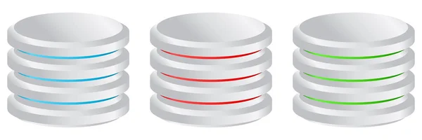 Tower Hdd Cylinder Rack Icon Mainframe Server Symbol Stock Vector Image ...