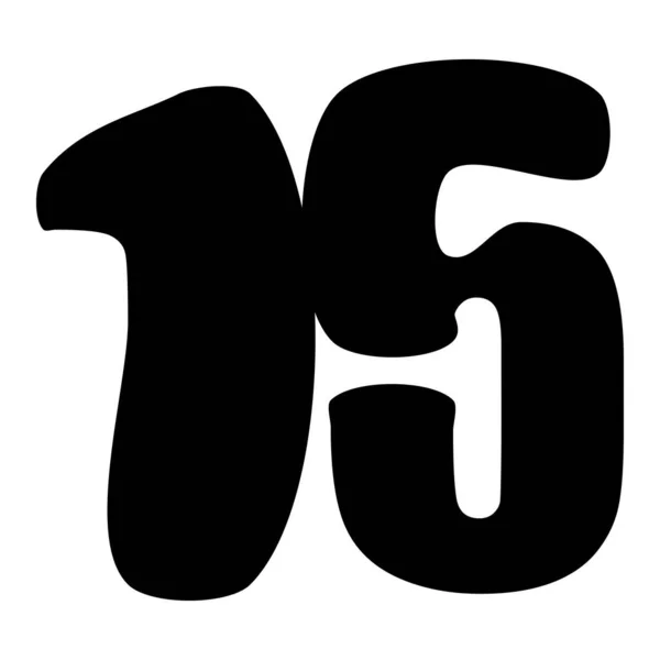 Rounded Cartoon Number Series Vector de stock #582986228 de ©vectorguy