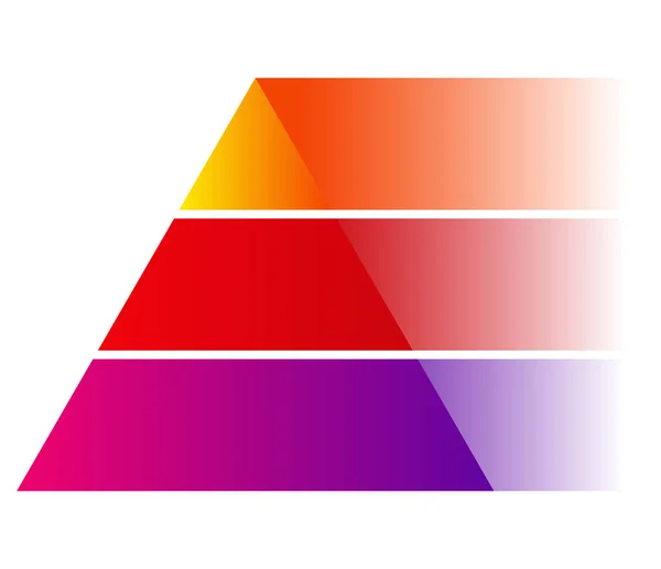Triangle Pyramid Chart Graph Icon Series Stock Vector Image by ...