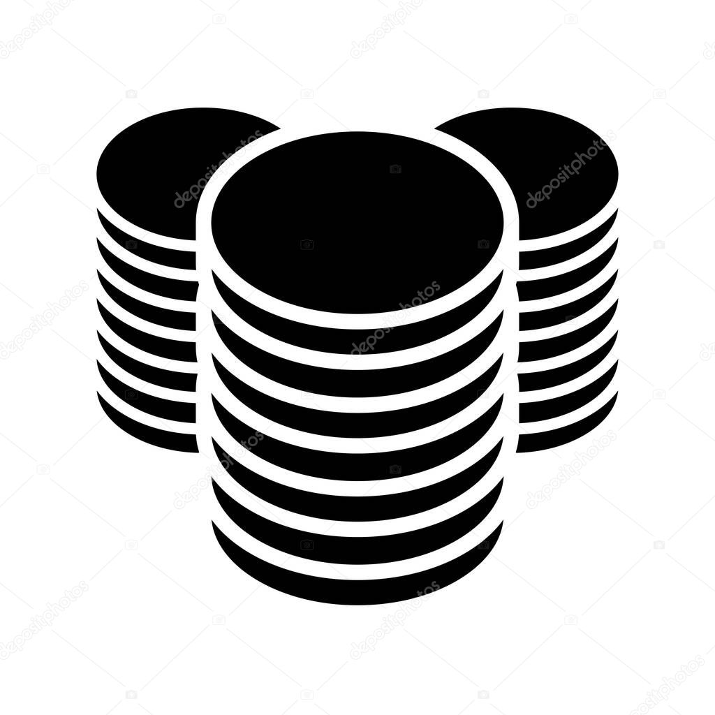 Tower Hdd Cylinder Rack Icon Mainframe Server Symbol Vector de stock ...