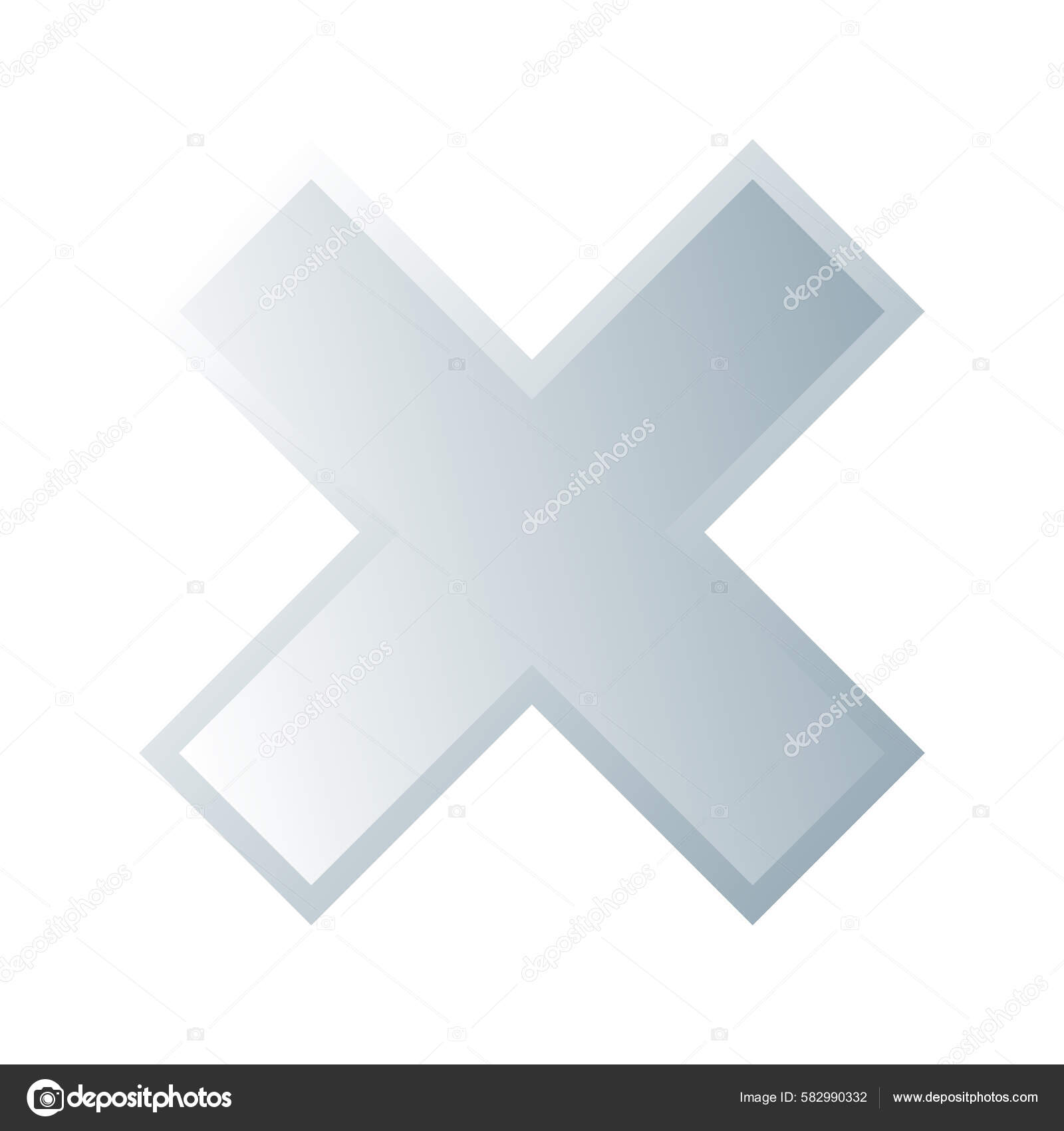 Cross Sign Symbol Restriction Prohibition Decline Concepts Stock Vector ...