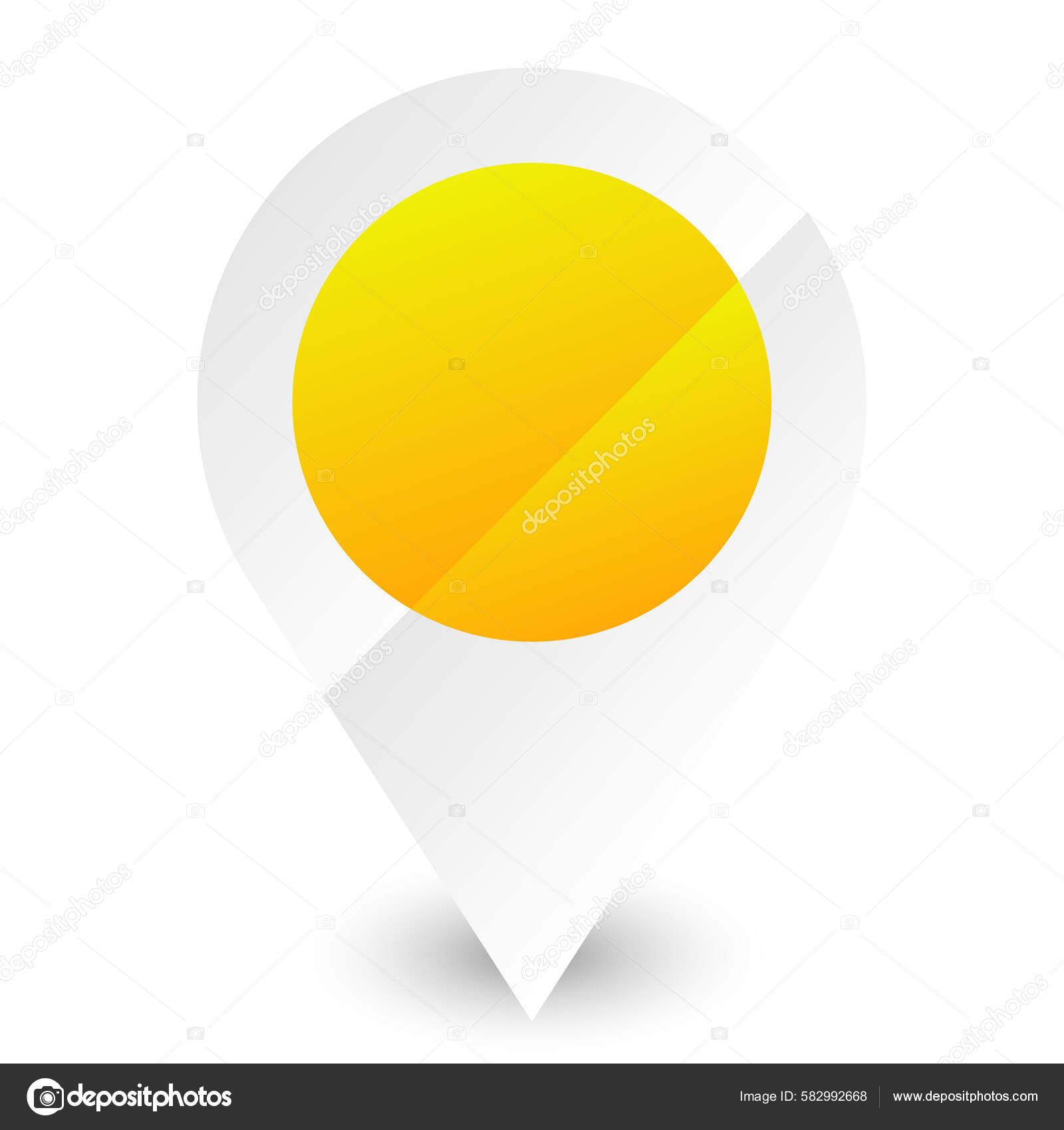 Map Marker Map Pin Icon Vector Illustration Location Address Icon Stock ...