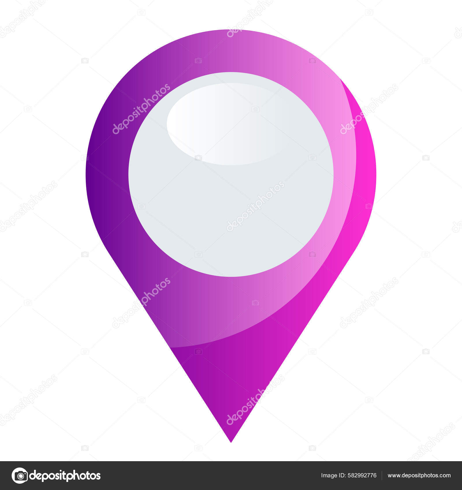 Map Marker Map Pin Icon Vector Illustration Location Address Icon Stock ...